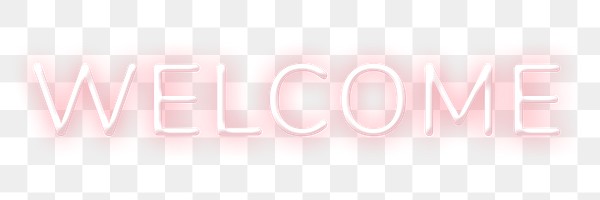 Glowing welcome text png neon | Premium PNG - rawpixel
