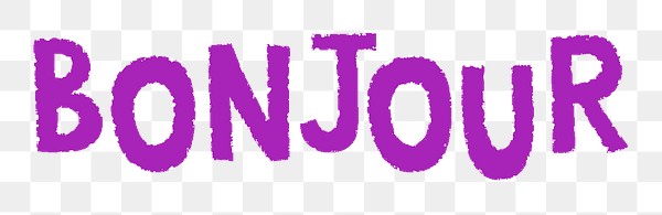 Bonjour doodle typography design element | Premium PNG Sticker - rawpixel