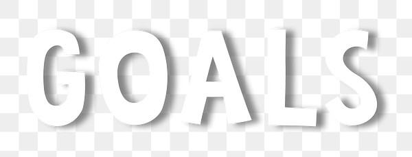 Goals doodle typography design element | Premium PNG Sticker - rawpixel