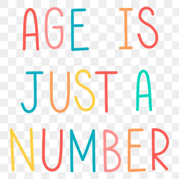 Colorful age is just a number | Free PNG Sticker - rawpixel