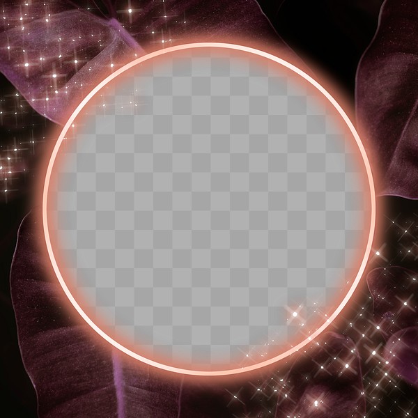 Illuminated neon light frame png | Free PNG - rawpixel