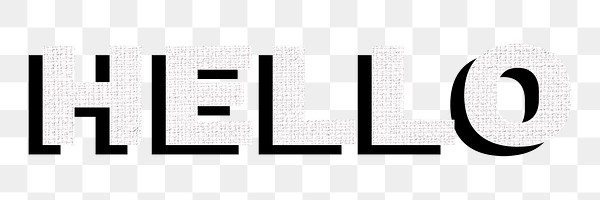 Hello greeting word typography png | Free PNG Sticker - rawpixel