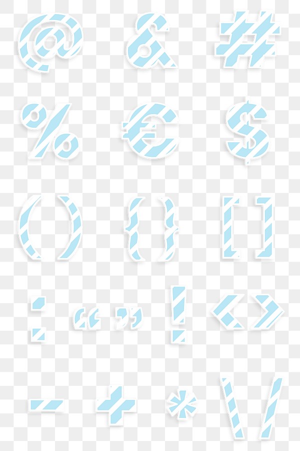 Sign font set illustration png | Premium PNG - rawpixel