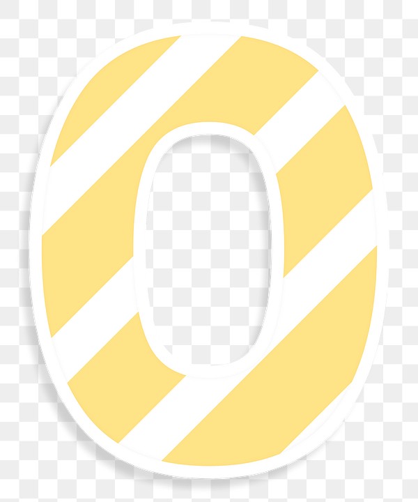 Number zero font illustration png | Premium PNG Sticker - rawpixel