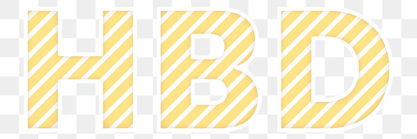 HBD png candy cane font | Free PNG Sticker - rawpixel