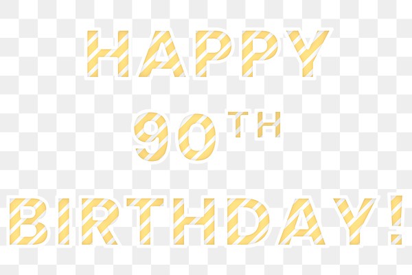 Happy 90th birthday candy cane | Free PNG Sticker - rawpixel