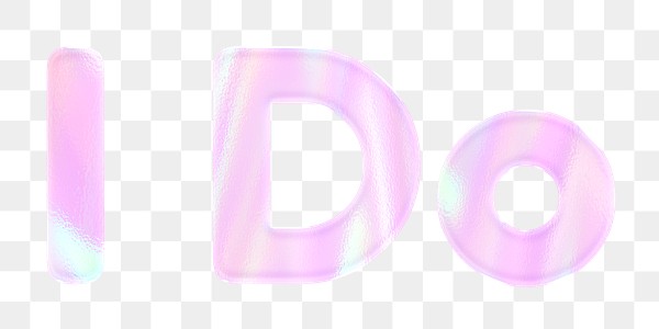 Pink I do text png | Free PNG Sticker - rawpixel