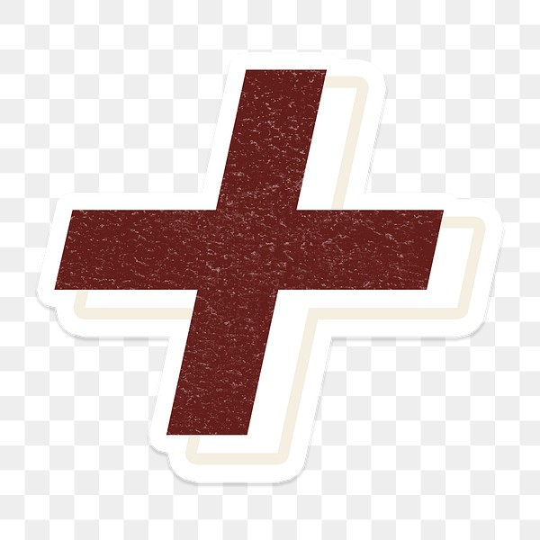 Plus sign png cursive lettering | Premium PNG Sticker - rawpixel