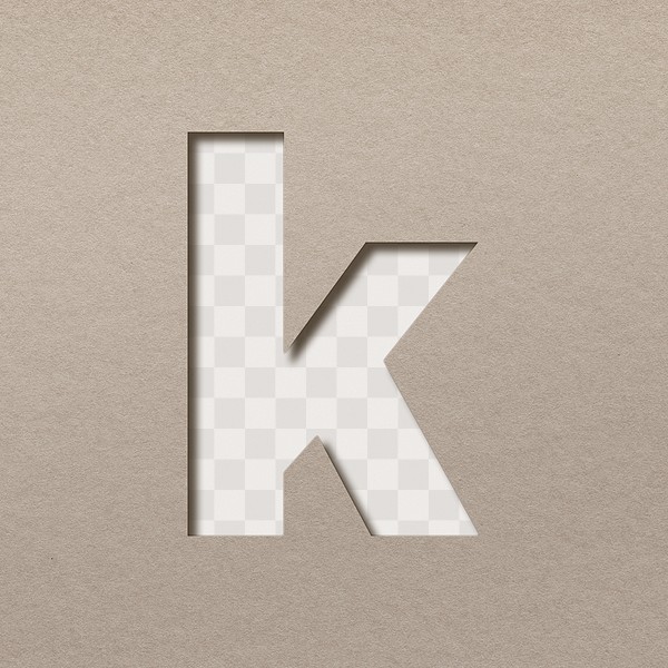 3d lowercase k png paper | Free PNG Sticker - rawpixel