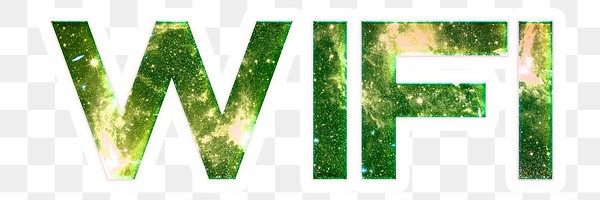 WIFI sticker png typography word | Premium PNG Sticker - rawpixel