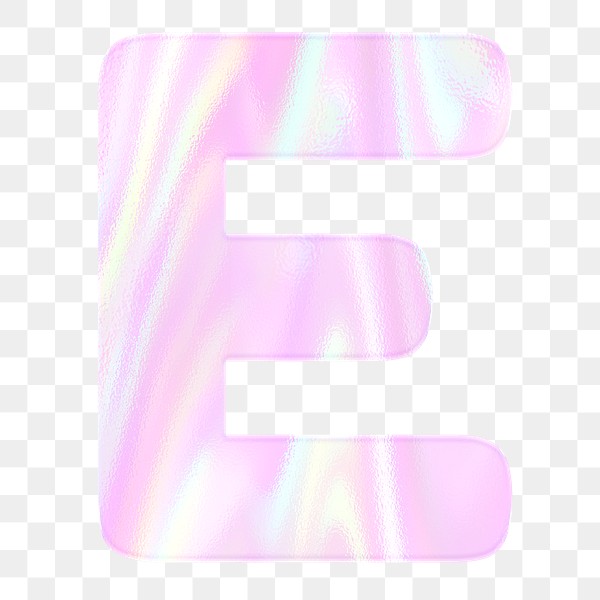 Pastel holographic alphabet letter E | Free PNG Sticker - rawpixel
