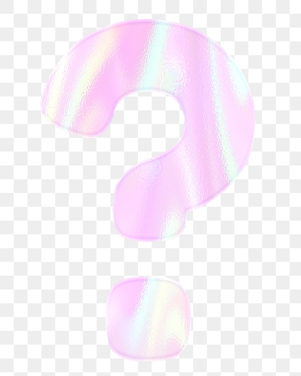 Holographic pastel question mark png | Premium PNG Sticker - rawpixel