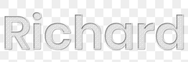 Png male name Richard typography | Premium PNG Sticker - rawpixel
