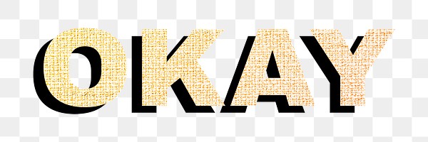 Okay text png gradient word | Premium PNG Sticker - rawpixel