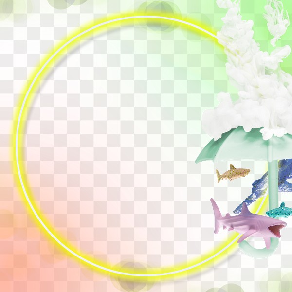 Glowing yellow neon frame png | Free PNG - rawpixel