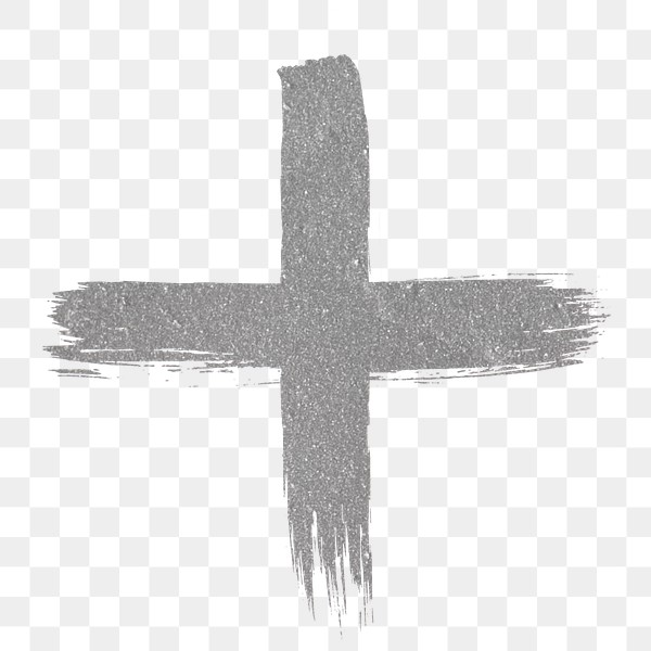 Plus sign silver png brush | Premium PNG Sticker - rawpixel