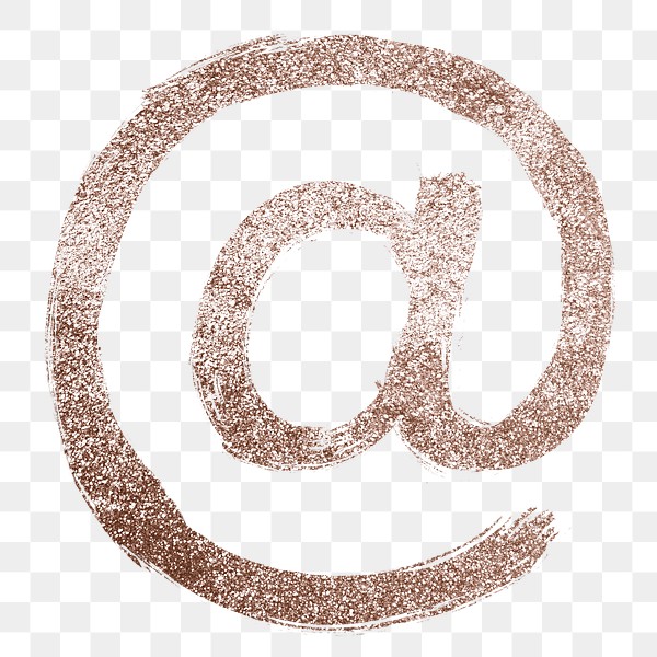 Transparent glitter symbol brushed rose | Premium PNG Sticker - rawpixel