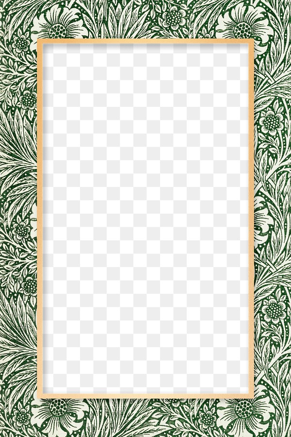 Rectangular antique floral frame png | Free PNG - rawpixel