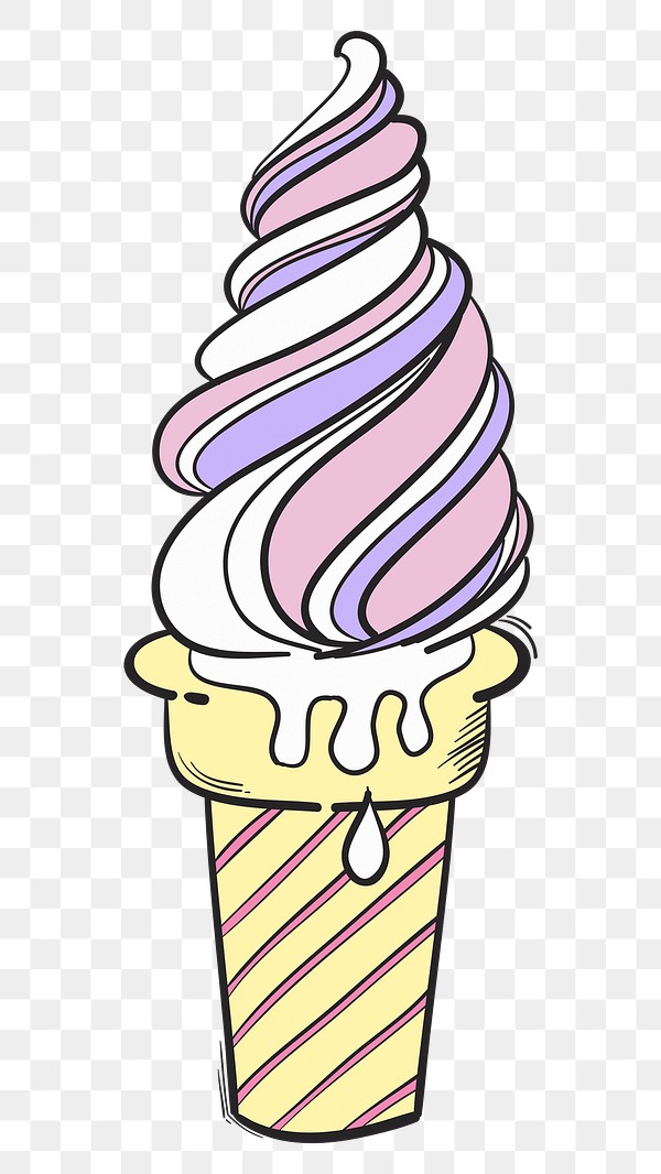 Png soft serve cartoon doodle | Free PNG Sticker - rawpixel