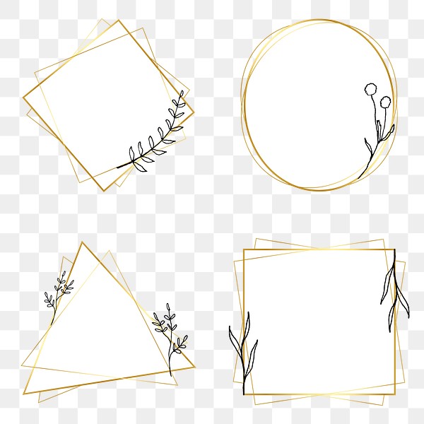 Png frame geometric set minimal | Premium PNG - rawpixel