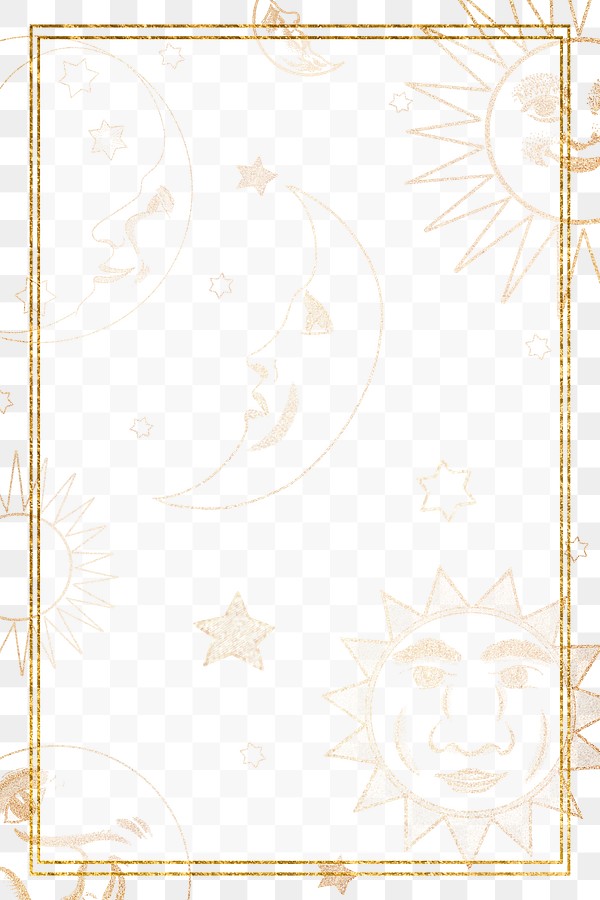 Gold celestial sun, moon stars | Premium PNG - rawpixel