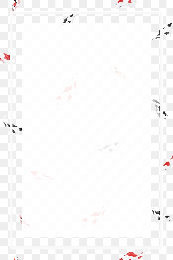 Koi fish frame design element | Premium PNG - rawpixel