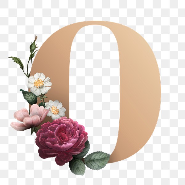 Classic and elegant floral alphabet | Premium PNG Sticker - rawpixel