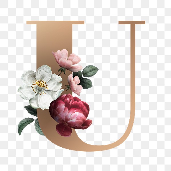 Classic and elegant floral alphabet | Premium PNG Sticker - rawpixel