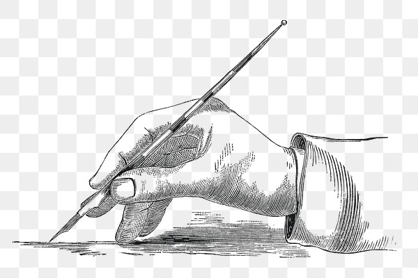 Vintage hand writing paper illustration | Premium PNG Sticker - rawpixel