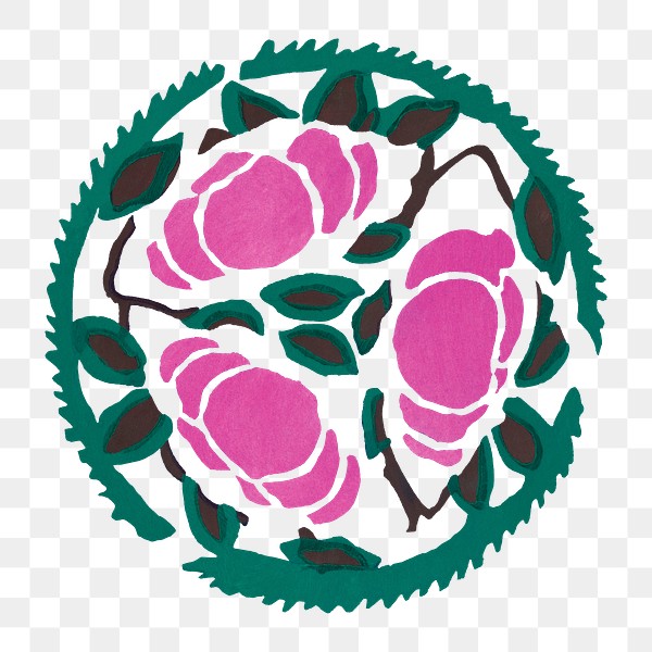 Pink flower png sticker, vintage | Premium PNG Sticker - rawpixel