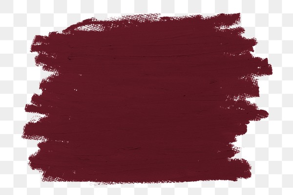 Matte maroon red paint brush | Premium PNG Sticker - rawpixel