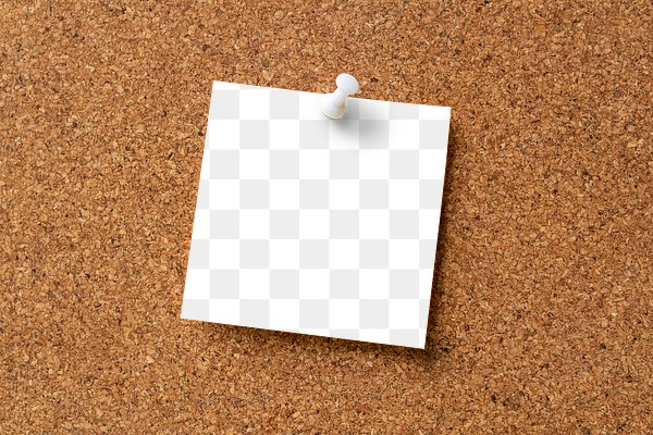 Paper png mockup, note pinned | Premium PNG - rawpixel