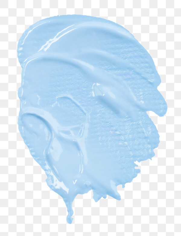 Blue paint smudge textured png | Free PNG Sticker - rawpixel