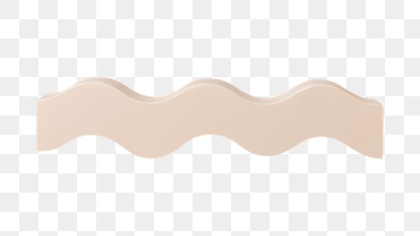 Beige wavy png, geometric shape | Premium PNG Sticker - rawpixel