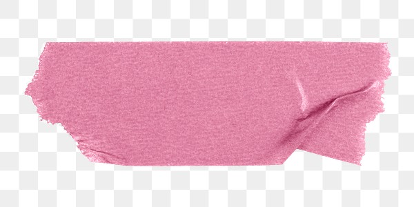Wrinkled pink tape png, journal | Premium PNG Sticker - rawpixel