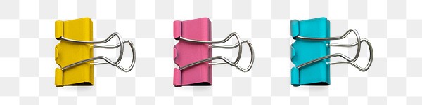 Colorful paper clips design element | Premium PNG - rawpixel