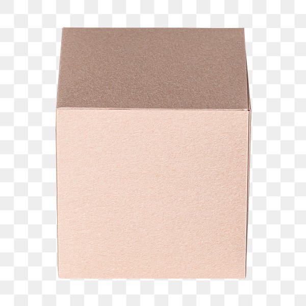 3D pink cubic shaped paper | Premium PNG Sticker - rawpixel