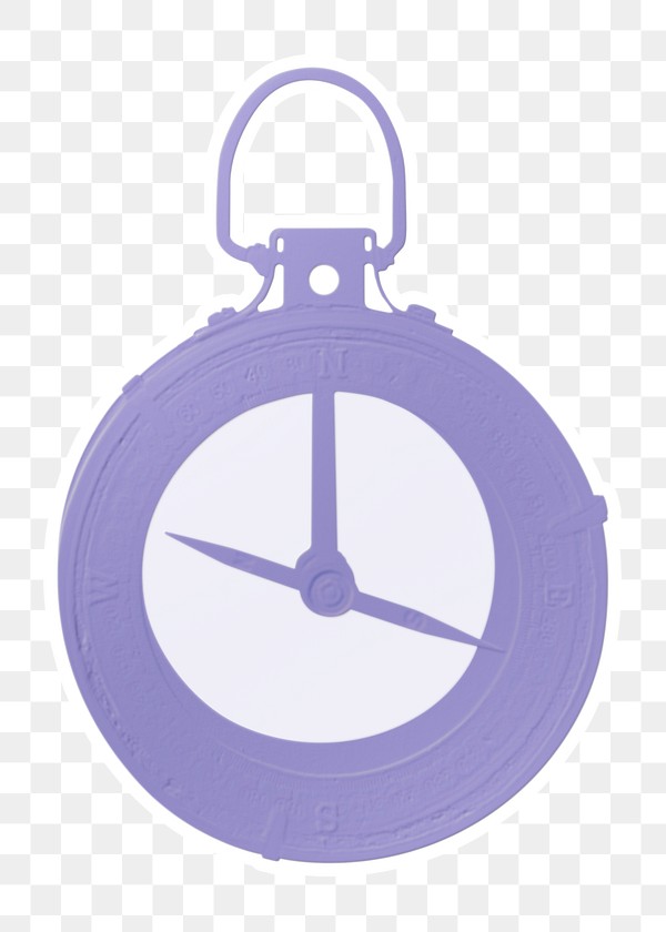 Pastel purple compass design element | Premium PNG Sticker - rawpixel