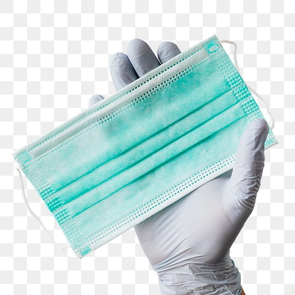 Green disposable surgical mask transparent | Free PNG Sticker - rawpixel