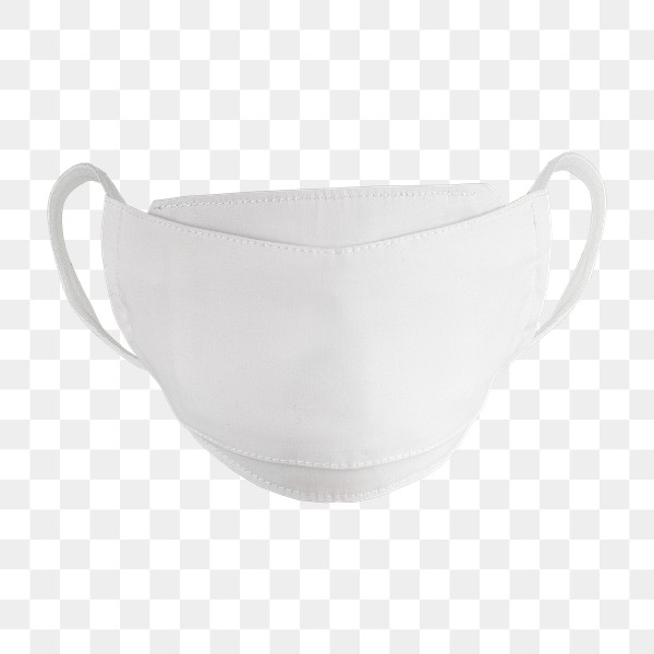 White protective cloth mask design | Premium PNG - rawpixel