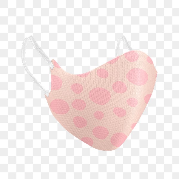 Pink tiger pattern fabric mask | Premium PNG Sticker - rawpixel
