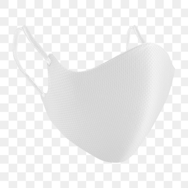 White protective cloth mask design | Premium PNG - rawpixel