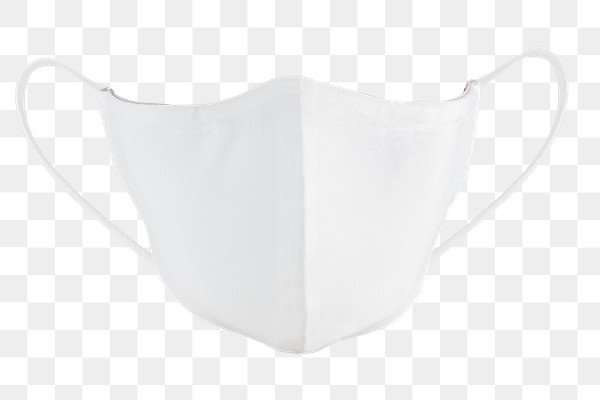 White protective cloth mask design | Premium PNG Sticker - rawpixel