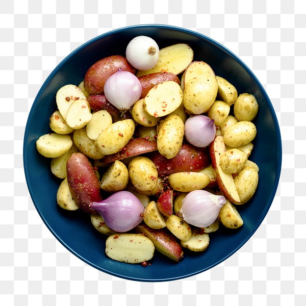 Mixed roasted potatoes png red | Premium PNG Sticker - rawpixel