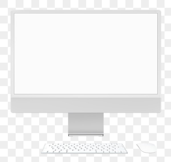 Gray minimal computer desktop screen | Premium PNG Sticker - rawpixel