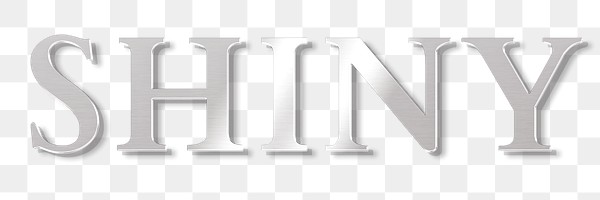 Shiny png sticker text metallic | Premium PNG Sticker - rawpixel