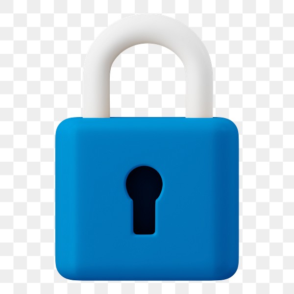 3D lock png clipart, data | Premium PNG Sticker - rawpixel