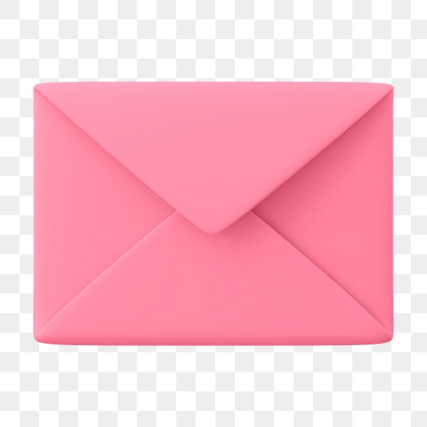 Pink envelope png clipart, | Premium PNG Sticker - rawpixel