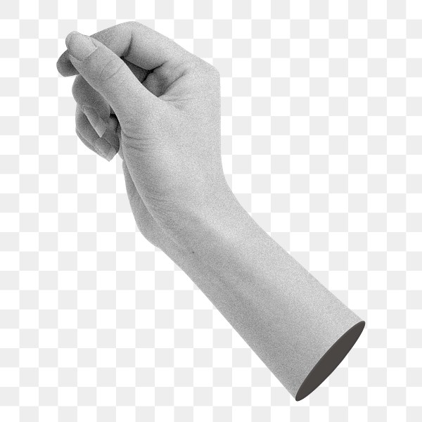 Gray hand png surreal sticker, | Premium PNG - rawpixel
