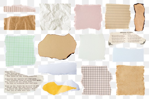 Ripped paper png stickers, aesthetic | Premium PNG - rawpixel